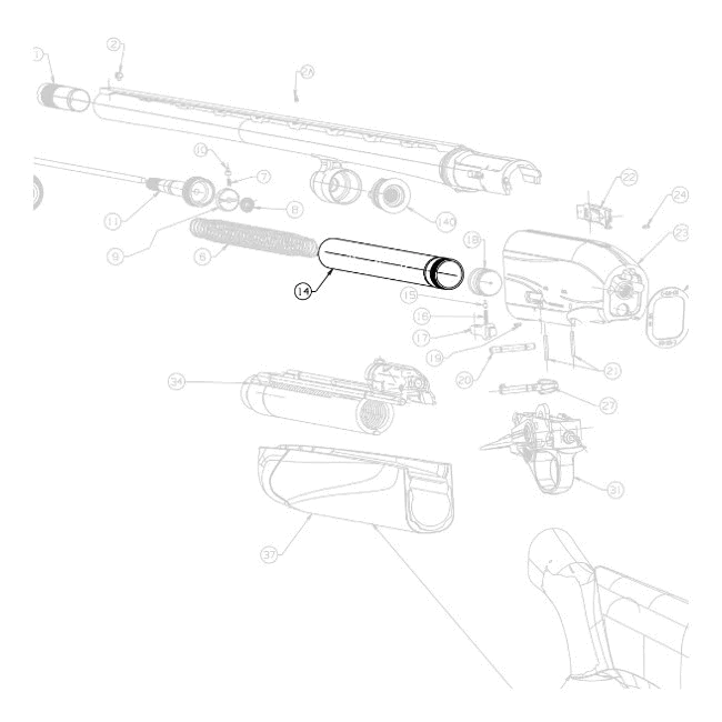 Magazine Tube A400 20 Ga. Reduced 2 Rounds | Beretta