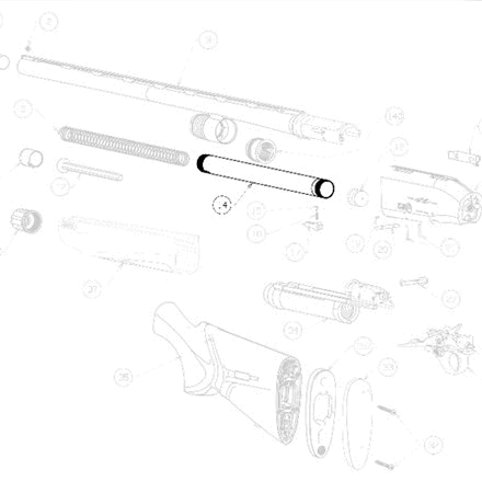 Short Cross Magazine Tube A400 12 Ga. Reduced 2 Rounds | Beretta