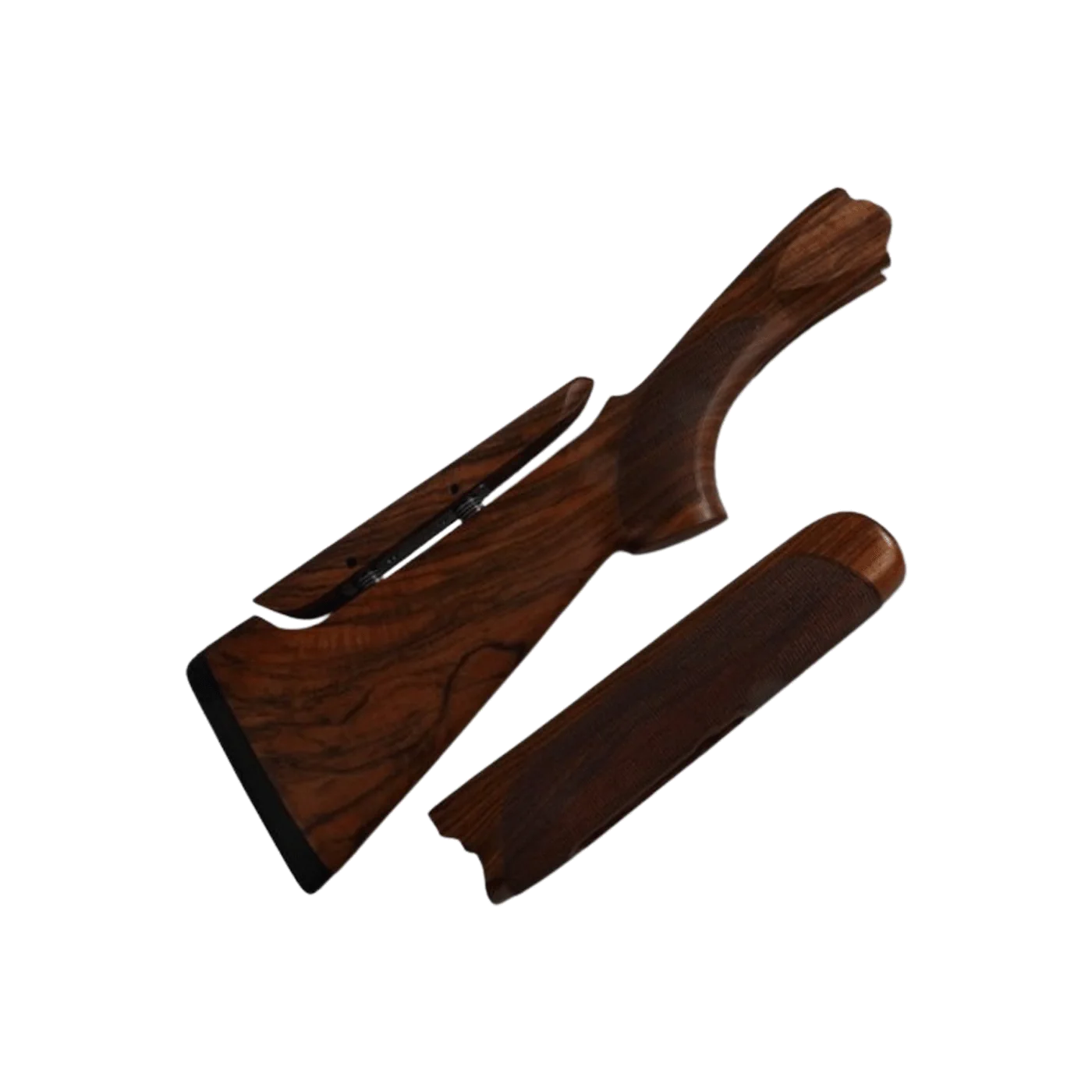 Wood set consisting of 35/55 right-hand stock and round forend for 12 ...