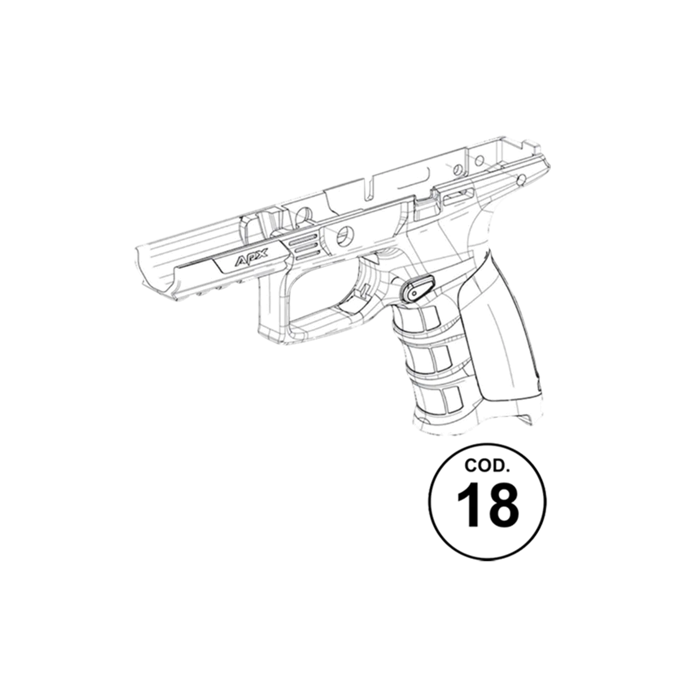 APX Spare Parts Code 18: Frame Assembly | Beretta