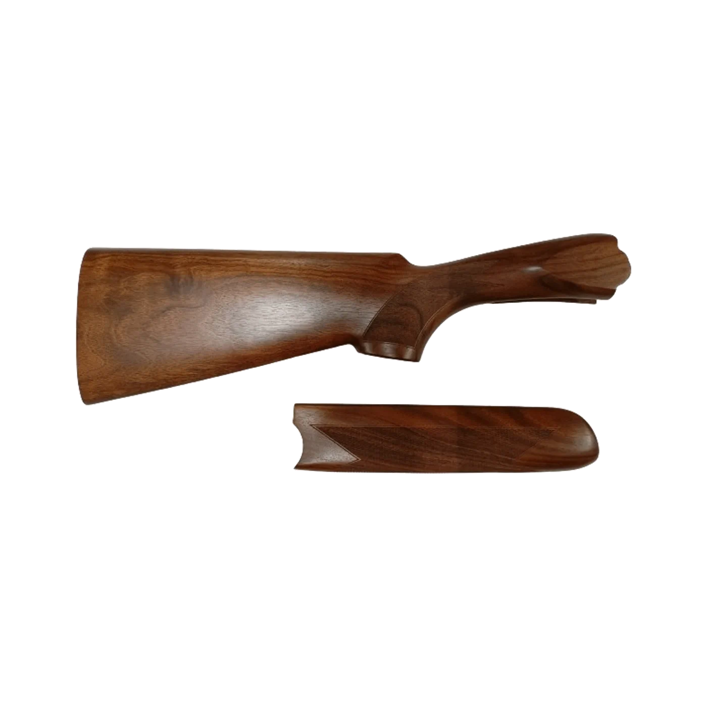 Wooden set with left-hand 38/60 pistol stock and round forend for 12 ...