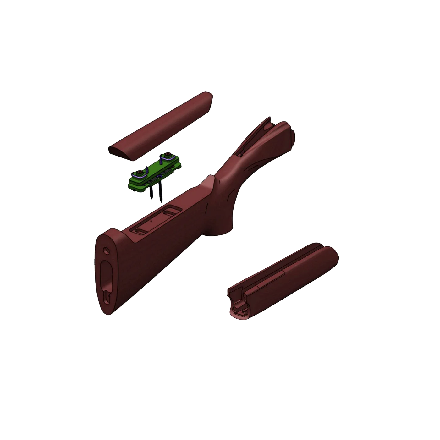 Adjustable stock RH and round forend for 694 ACS | Beretta