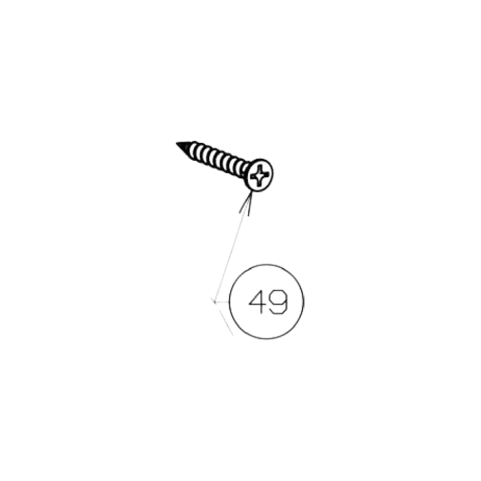 Screw for plastic kick-off plate 3x25 for A400 | Beretta