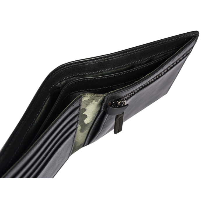 Wallet Bifold Zipped Coin Classic